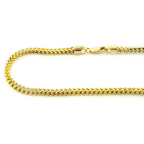 Solid 10K Yellow Gold Franco Chain 26-40in., 3.5mm FRC35K10