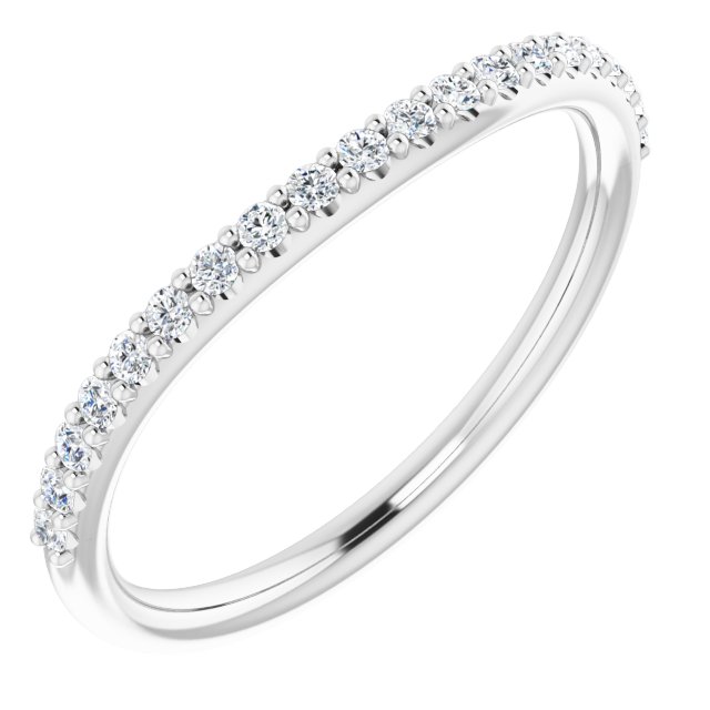 Caroline Stackable Diamond Wedding Band 0.19 Carats Round Diamonds ...