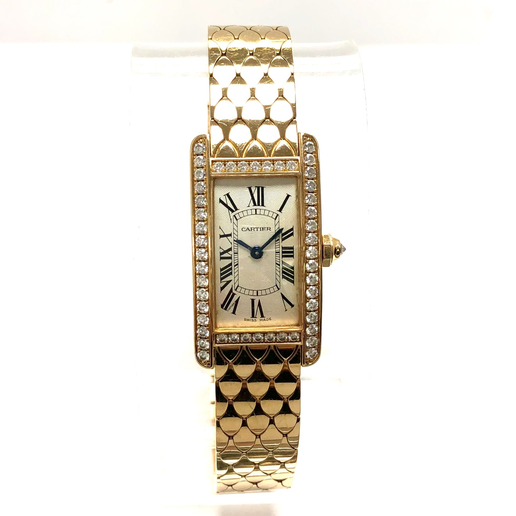 Cartier 18K Gold Women's Diamond Watch 19mm - Itshot S000262