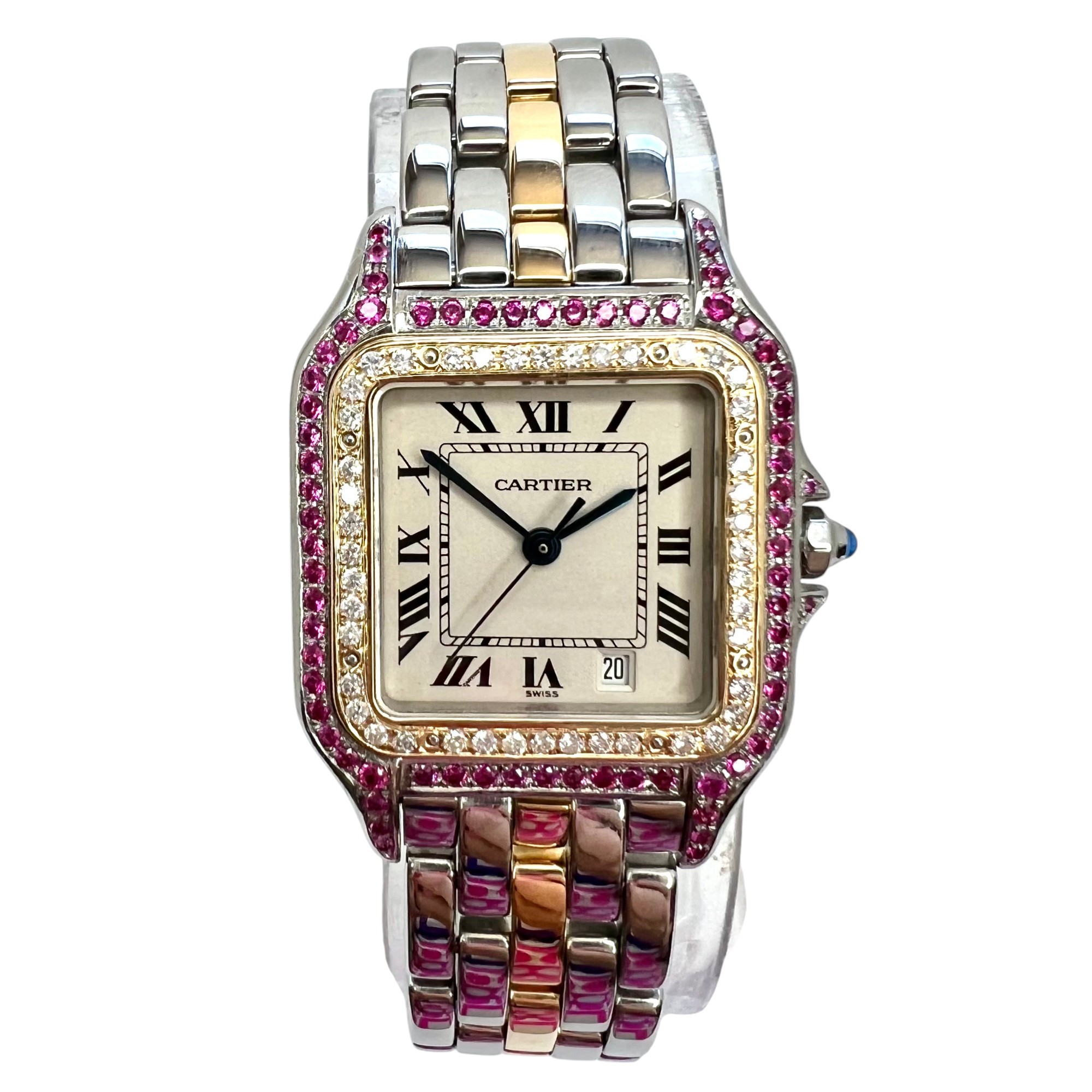 Cartier Panthere 18K Gold and Stainless Steel Women's Diamonds and ...