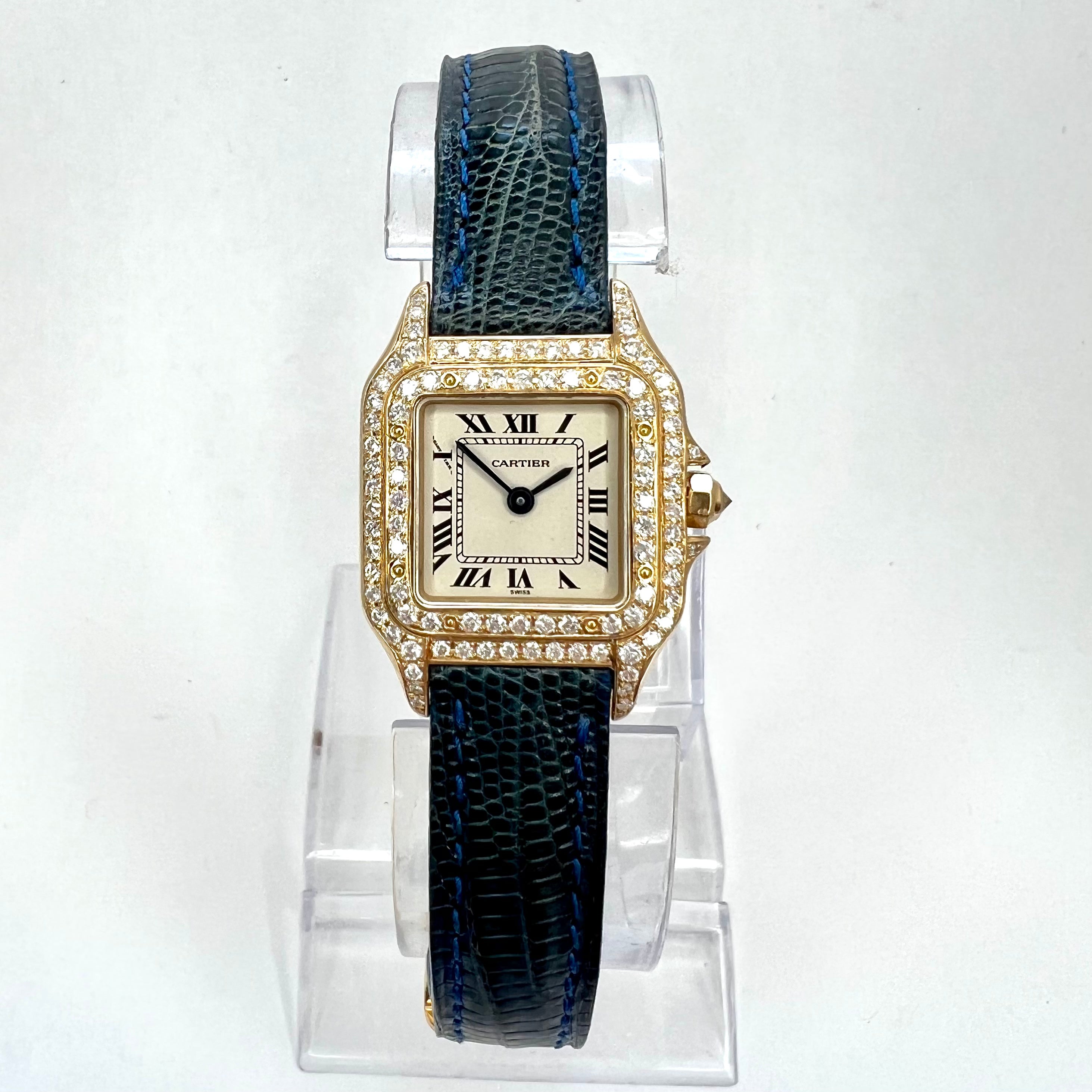 Cartier Panthere 18K Gold Women's Diamond Watch 22mm ~1ct - Itshot S000369