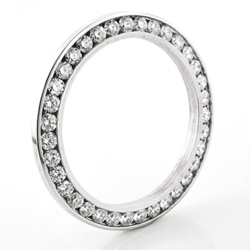 Diamond Custom Made Watch Bezel for Men's Rolex Submariner 4ct 967284