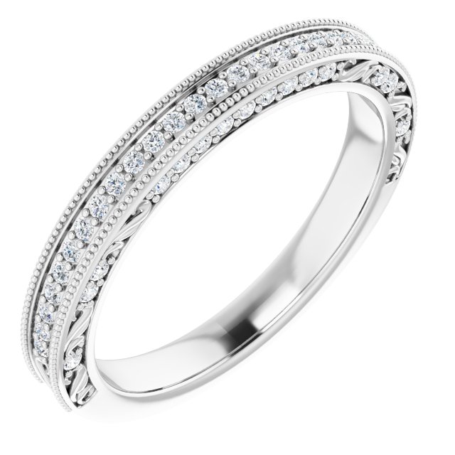 Iris Stackable Diamond Wedding Band 0.26 Carats Round Diamonds STB069 ...