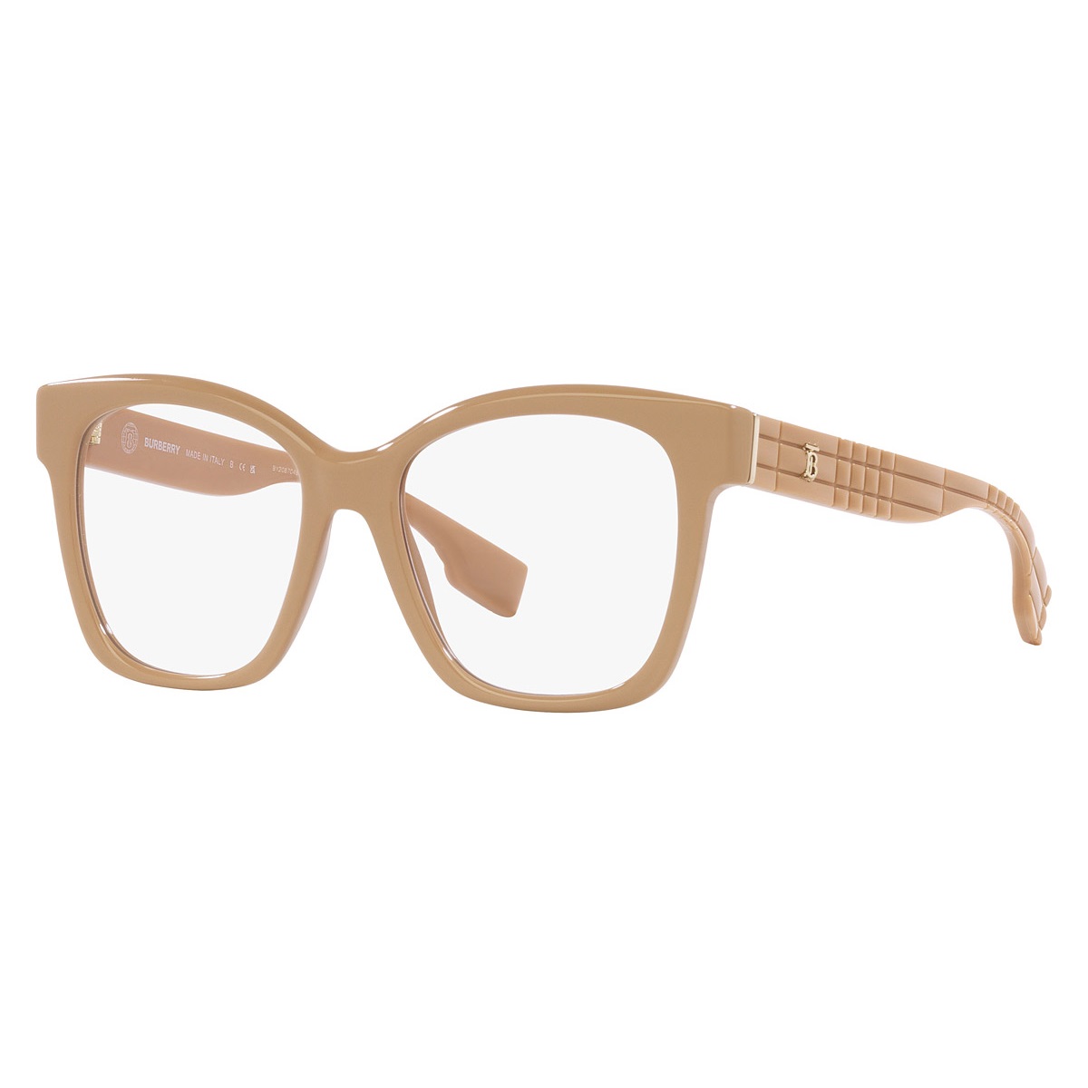 Burberry Beige Women's Square Eyeglasses BE2363 Clear Lenses M00588 ...