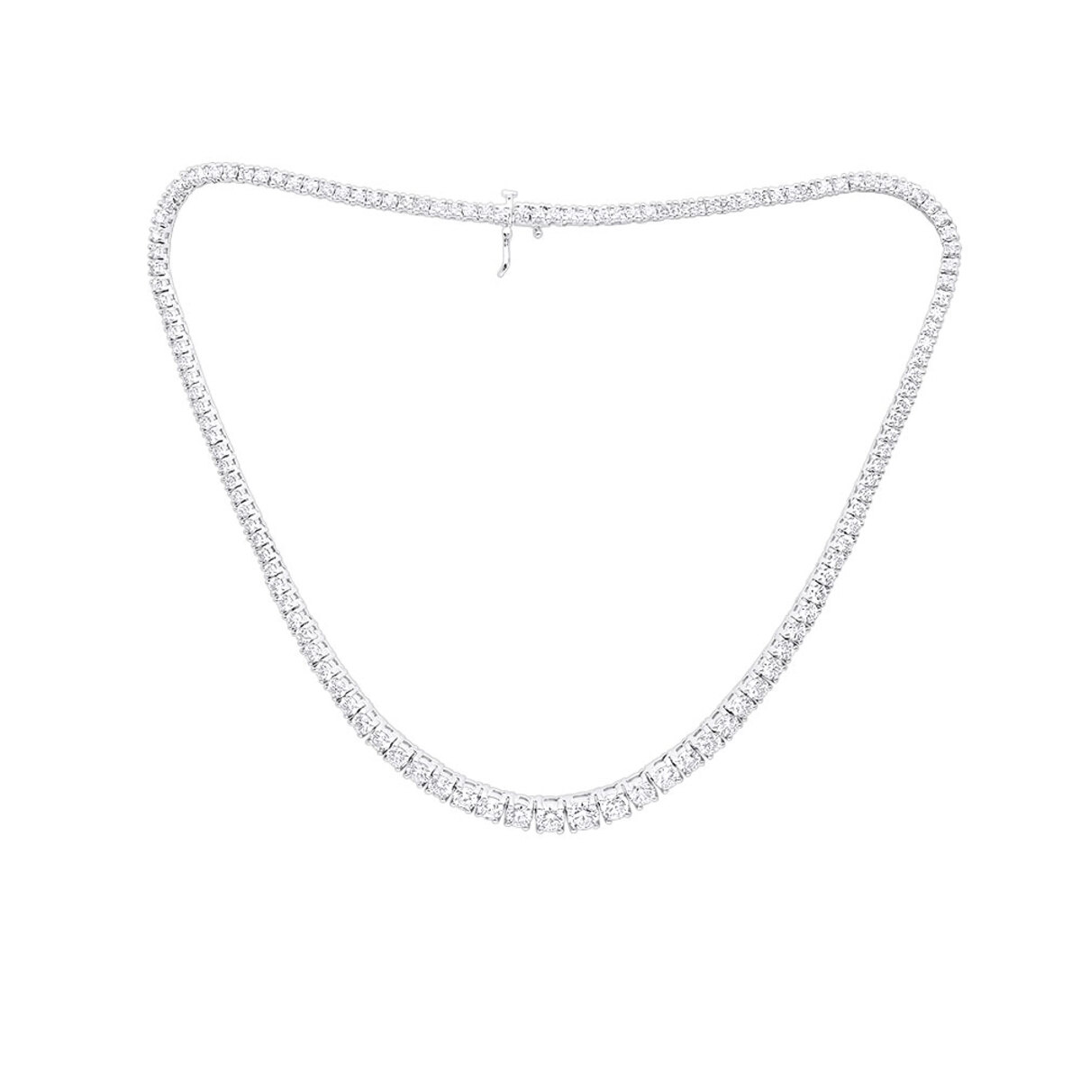 Ladies Designer Diamond Eternity Necklace 17.70ct 18K White Gold 802091