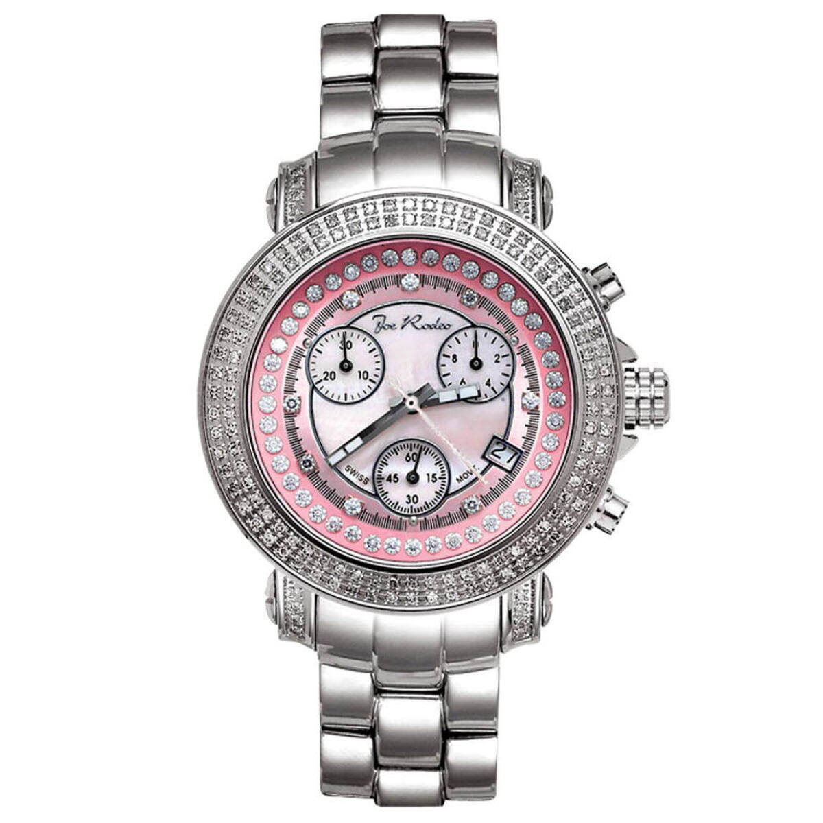 Joe Rodeo Rio Womens Diamond Watch 1.25ct Pink MOP 960113