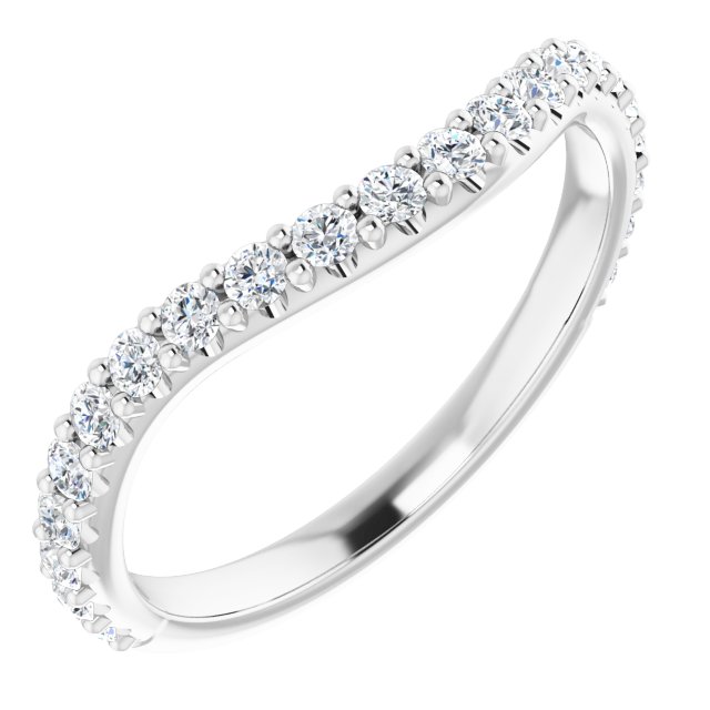 Khloe Stackable Diamond Wedding Band 0.43 Carats Round Diamonds STB147 ...