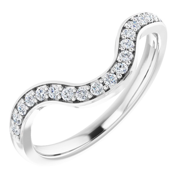 Lillian Stackable Diamond Wedding Band 0.22 Carats Round Diamonds ...