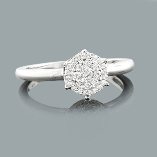 Pre Engagement Diamond Ring 0.23ct 14K Gold 501434