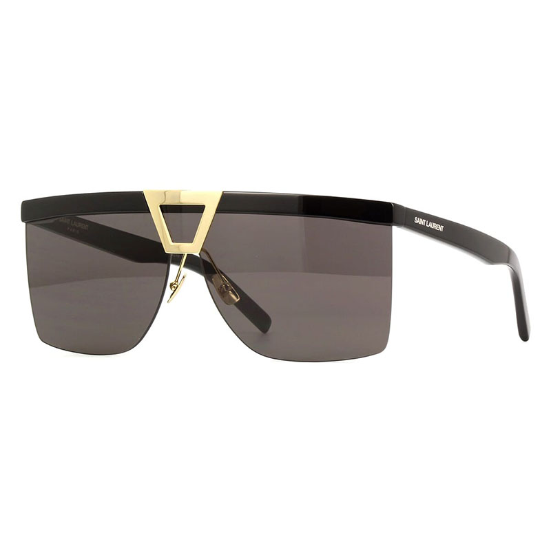 Saint Laurent Women's Designer Shield black Sunglasses SL537PALACE001 ...