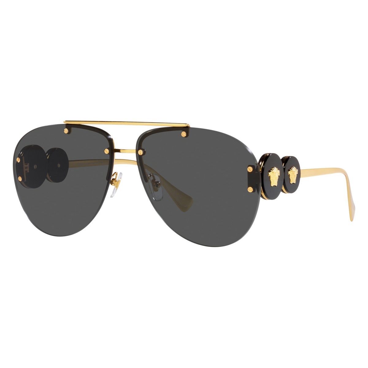 Versace Womens Designer Sunglasses Aviator Gold Ve2250100287 M02691