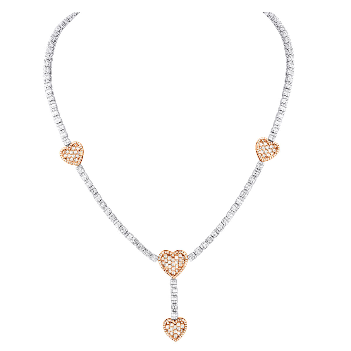 Diamond heart necklace for girlfriend store