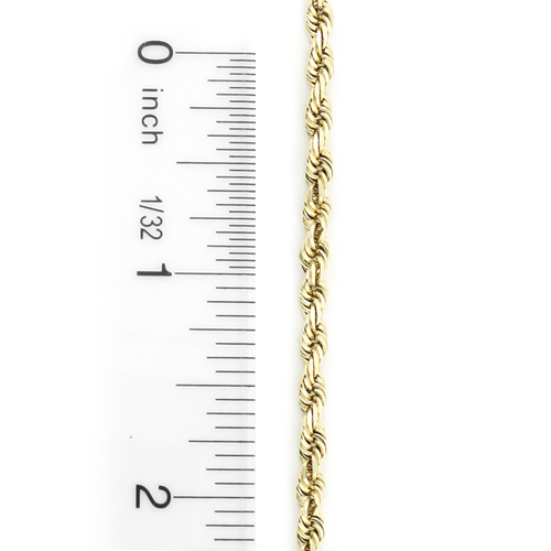 14K Yellow Gold Rope Chain 4mm 22-30in 890864