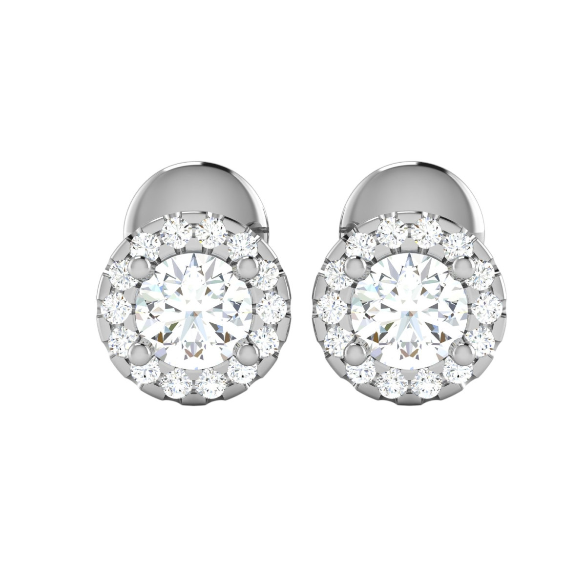 Women's Diamond Halo Earrings | ItsHot NYC Store