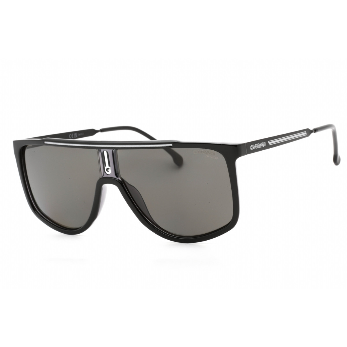 Carrera BLACK GREY Women s Rectangular Sunglasses 74922 Plastic Frame