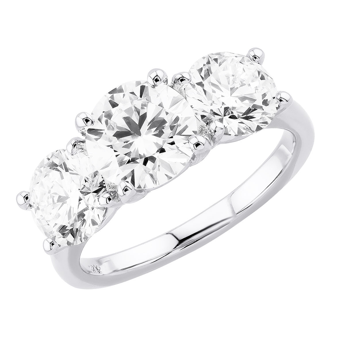 3 Stone Engagement Rings Gold | ItsHot NYC Store
