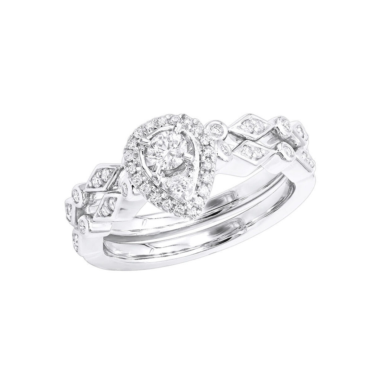 0.5 and 1 Carat Pear Shaped Diamond Rings | ItsHot NYC Store