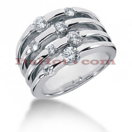 Royal Halo Round Diamond Right Hand Ring for Women with Sapphires 14K ...