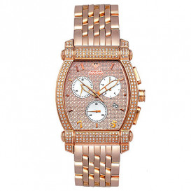 Mens Real Diamond Watch by Luxurman Liberty 0.2ct Swiss Mvt w Steel ...