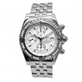 Breitling Crosswind Racing A13055 White Diamond Dial With 3.00 CT ...