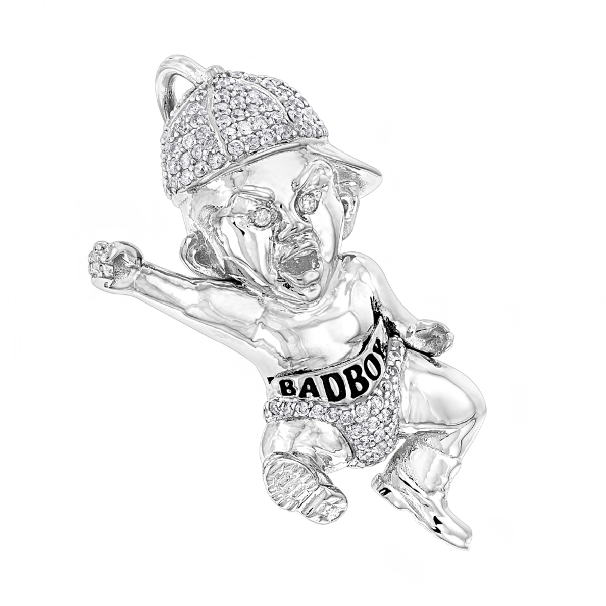 3D Custom Jewelry Designs:10K Gold Diamond Bad Boy Pendant 1.3ct by ...
