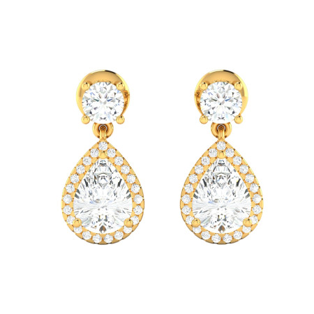 Diamond Hoop Dangle Earrings | ItsHot NYC Store