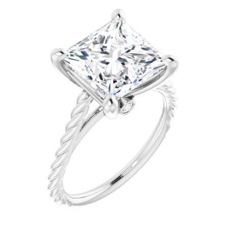 Princess Cut Solitaire Engagement Rings | ItsHot NYC Store