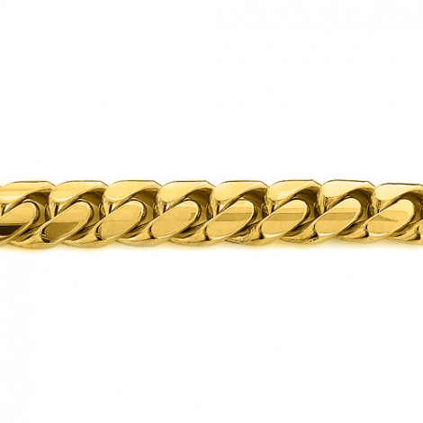 Half Kilo Yellow Gold Miami Cuban Link Colossal Chain for Men 14mm 22 ...