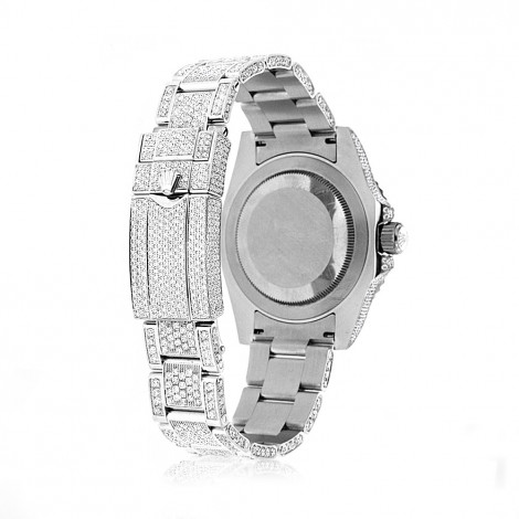 Rolex GMT Master II Custom Diamond Watch for Men 28ct 967979