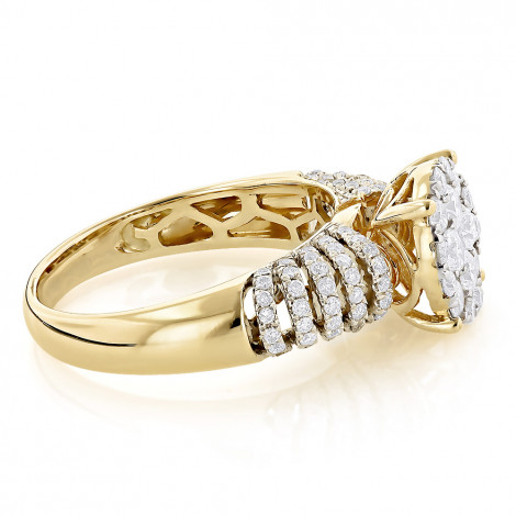 Unique Engagement Rings: Ladies Diamond Ring 1.28ct 14K Gold 204962