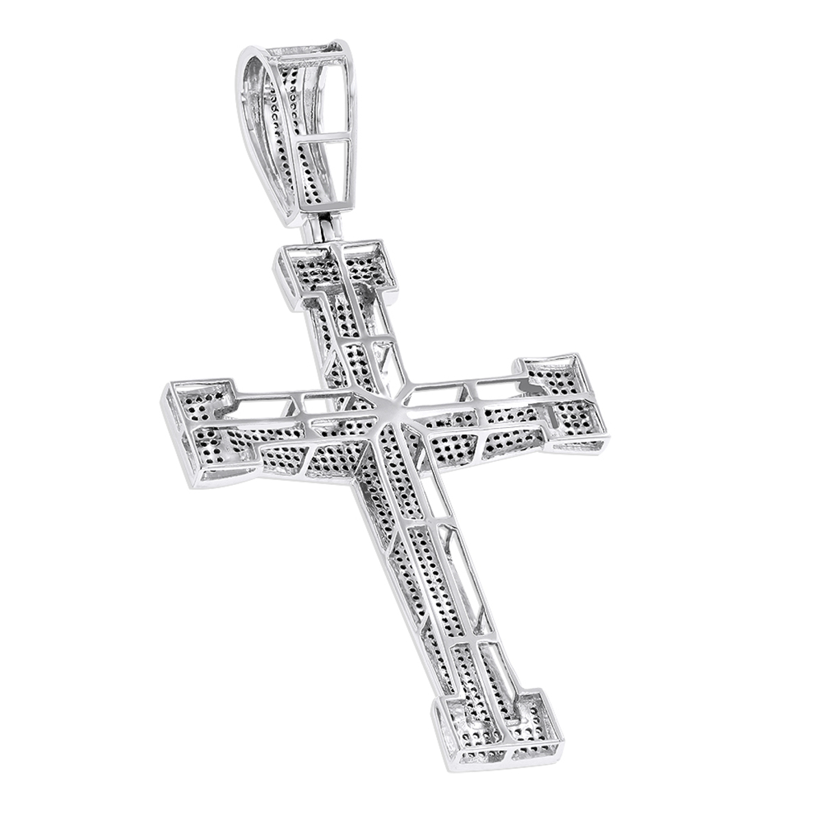 Diamond Crosses 14K Mens Diamond Cross Pendant 2 ct 405446