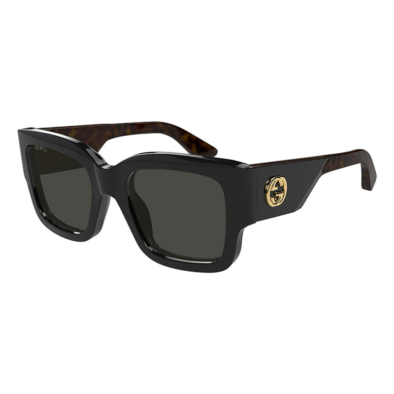Gucci Mens Designer Square Rx Sunglasses Gg1663s001 Grey Lenses M05910
