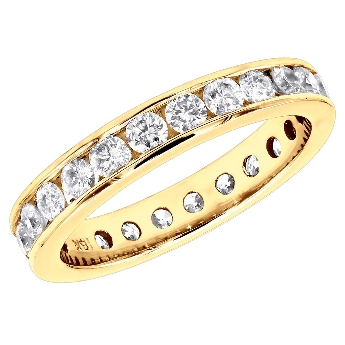 18K Gold Diamond Eternity Band 1.25ct 012767