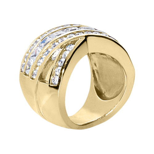 18K Gold Ladies Diamond Ring 3.43ct 015067