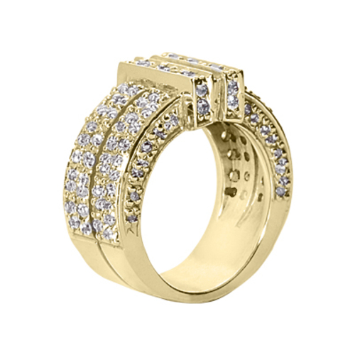 18K Gold Women's Diamond Ring 1.10ct 11.5mm 014867