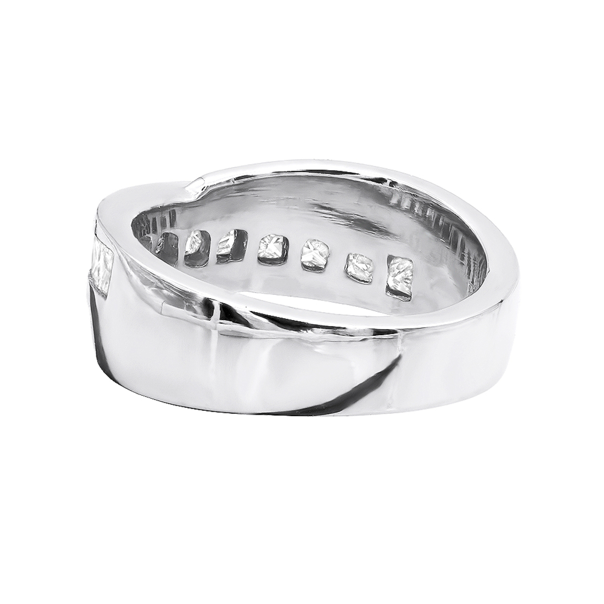 Platinum Women's Diamond Wedding Band 1ct 007235
