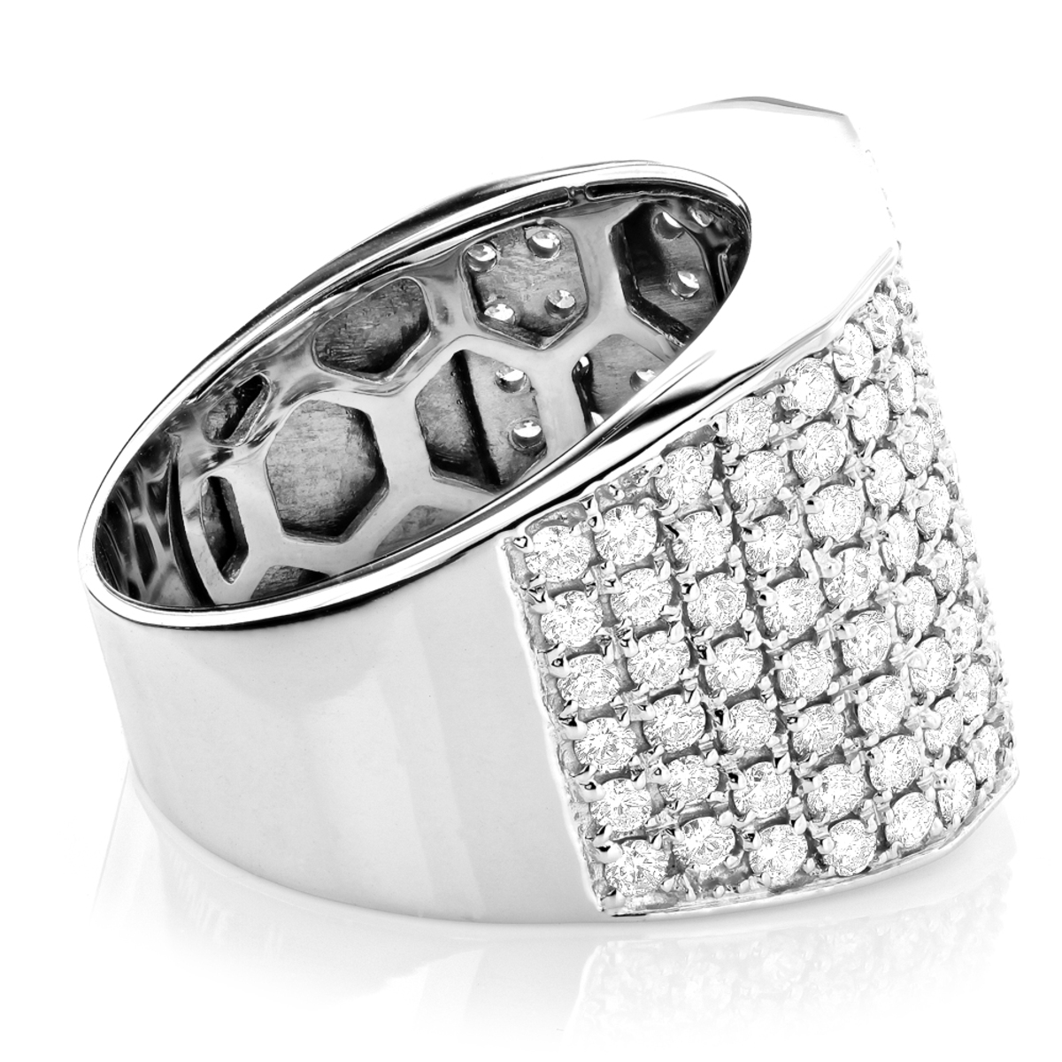 Mens Diamond Rings Collection 4.5ct Luxurman Custom Made Ring 14k Gold ...