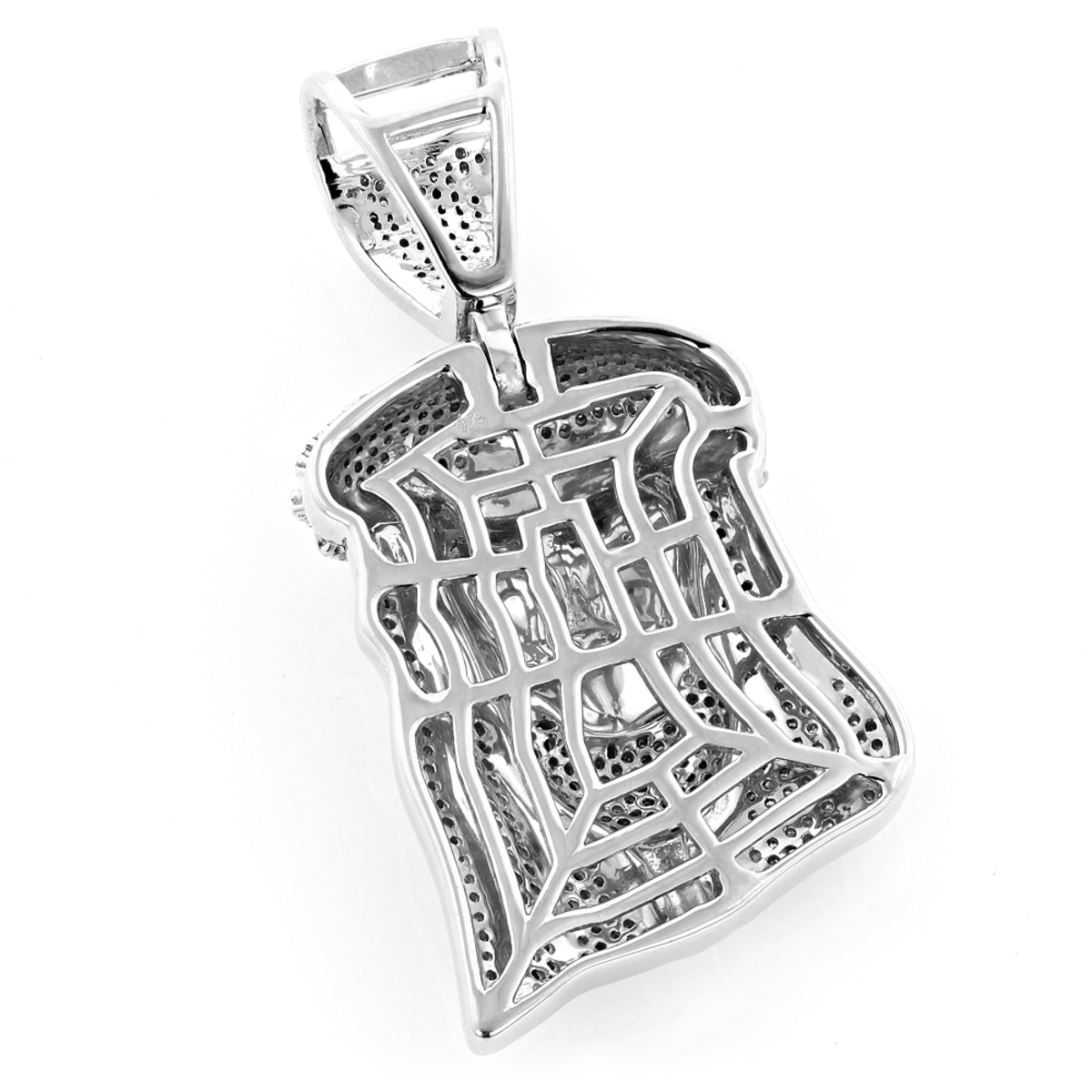 Mini Diamond Jesus Head Pendant 1ct 10K Gold Charm 406730