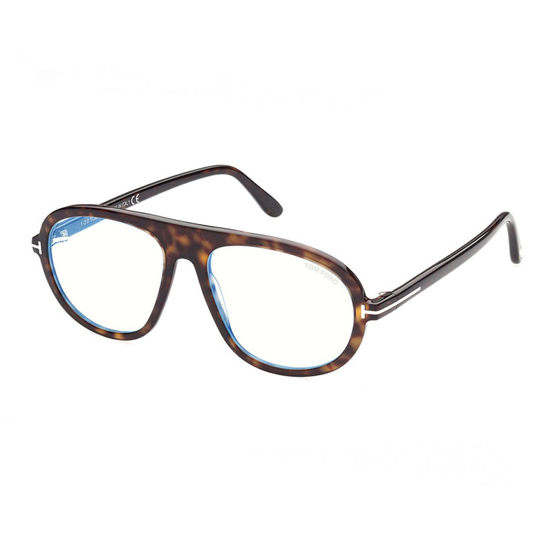 Tom Ford Men's Designer Aviator Eyeglasses FT5319020/56 Clear Blue ...